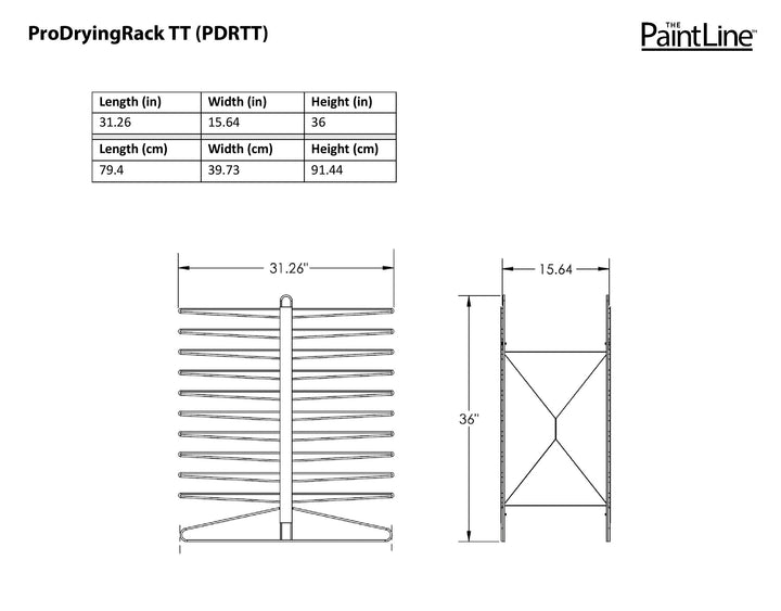 The PaintLine ProDryingRack TT™ | 20-Shelf Cabinet Door Drying Rack