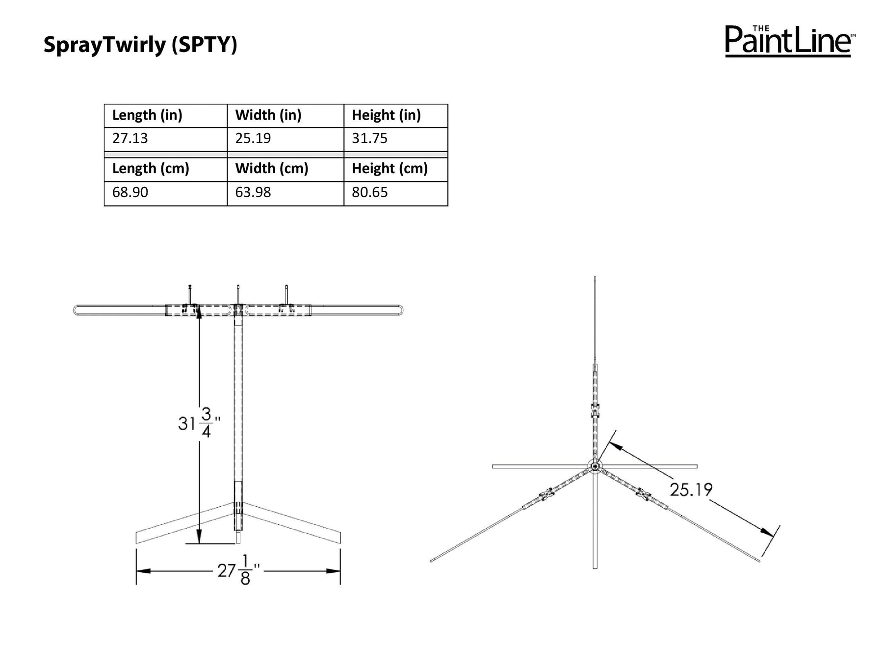 The PaintLine SprayTwirly™ (SPTY) | Rotating Spray Table